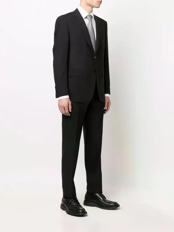 Canali Tailored Single-breasted Suit - Black