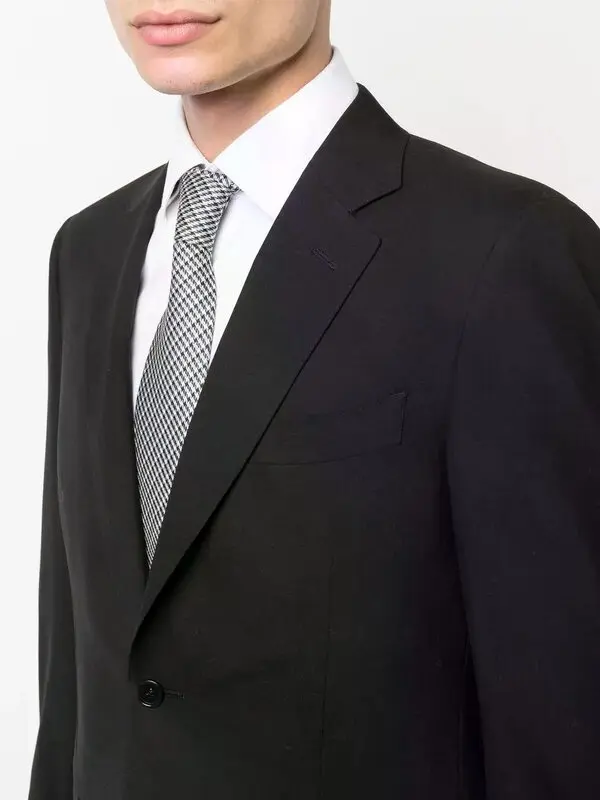 Canali Tailored Single-breasted Suit - Black