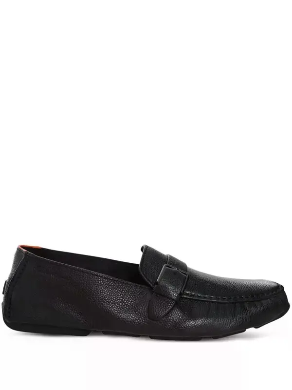 Santoni Hamel Loafers With Side Buckle Fastening