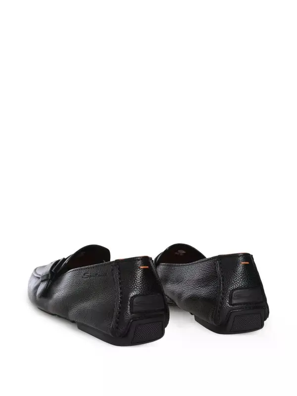 Santoni Hamel Loafers With Side Buckle Fastening