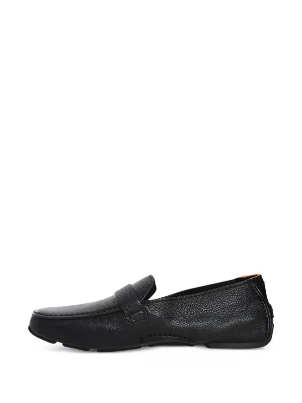 Santoni Hamel Loafers With Side Buckle Fastening