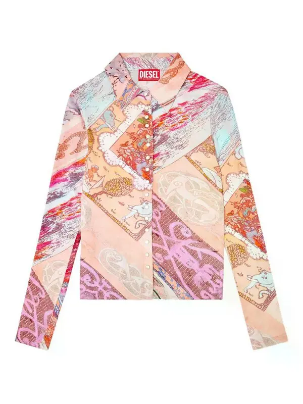 DIESEL® C-amelia Graphic Print Shirt