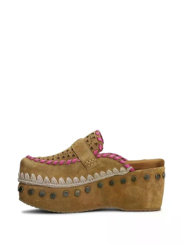 Mou 60mm Suede Clogs
