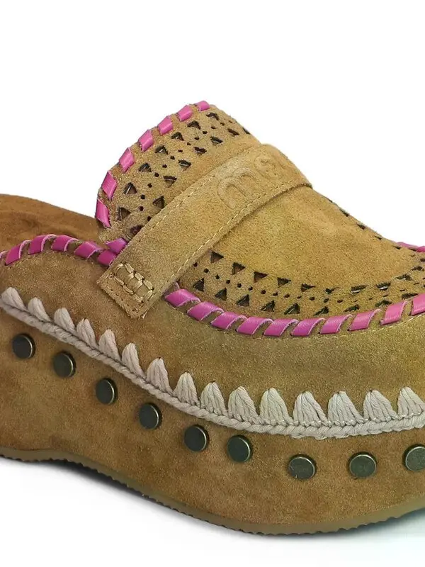 Mou 60mm Suede Clogs