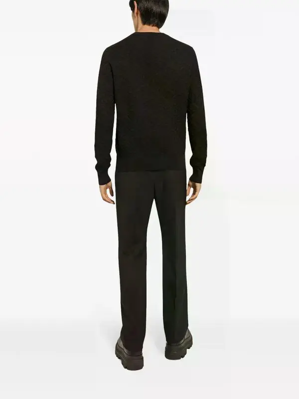Dolce & Gabbana Diamond-pattern Silk Jumper