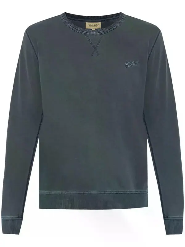 Woolrich Embroidered Logo Sweatshirt - Blue