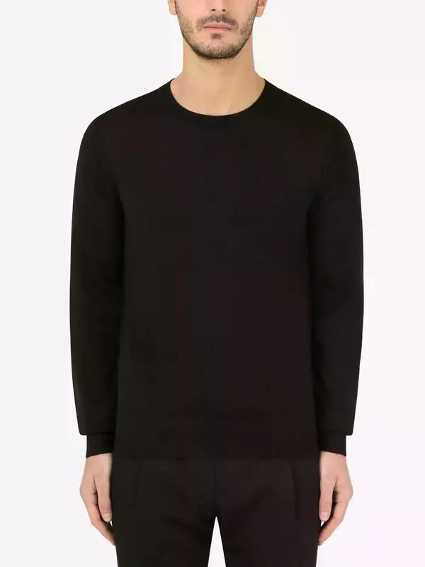 Dolce & Gabbana Cashmere Crew Neck Jumper - Black
