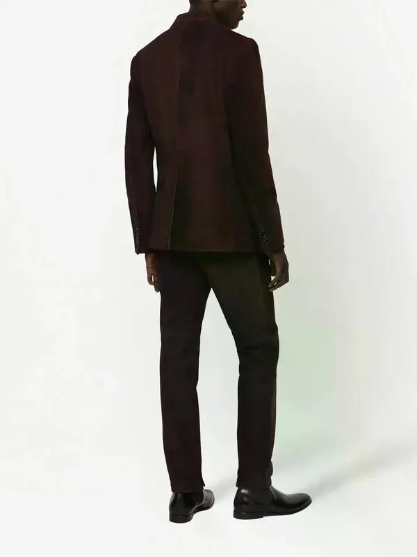 Dolce & Gabbana Double-breasted Suede Blazer