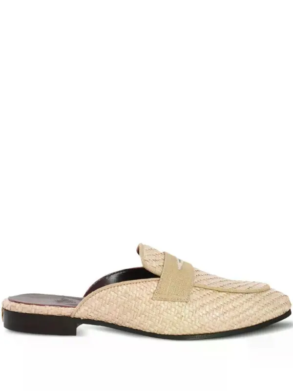 BOUGEOTTE Raffia Mules