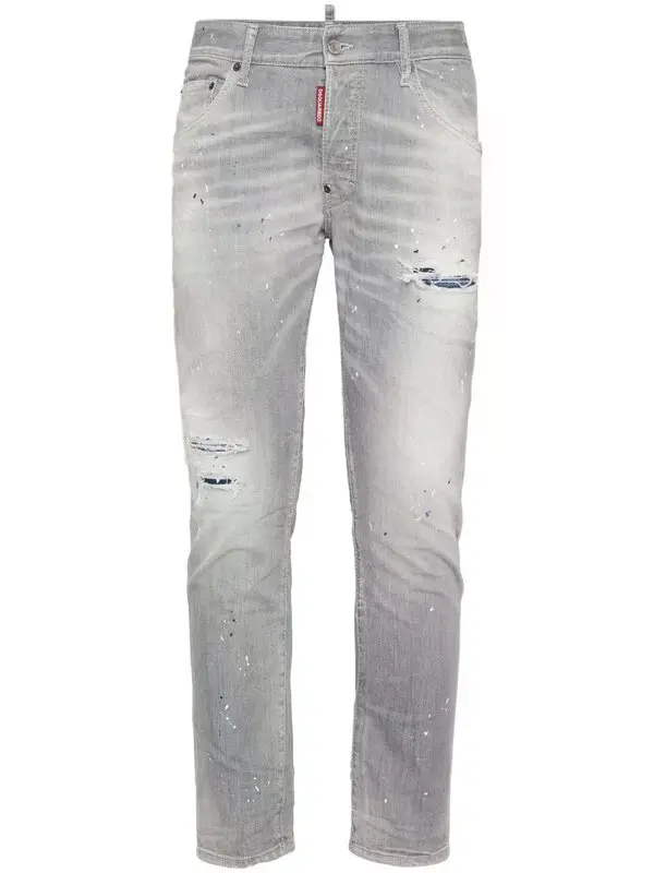 Dsquared2 Distressed Washed-denim Jeans