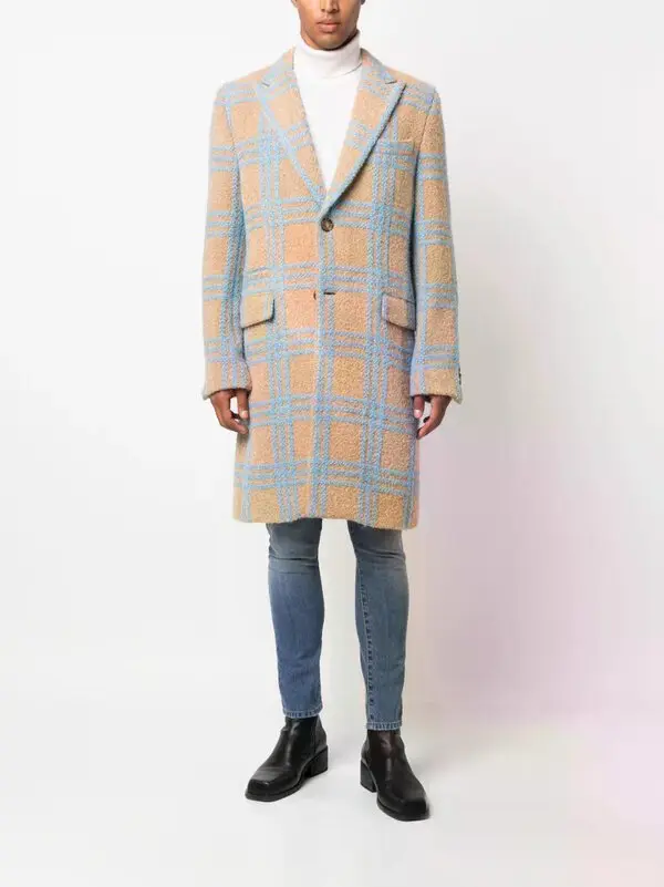Philipp Plein Checked Single-breasted Coat