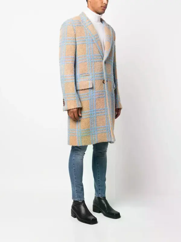 Philipp Plein Checked Single-breasted Coat