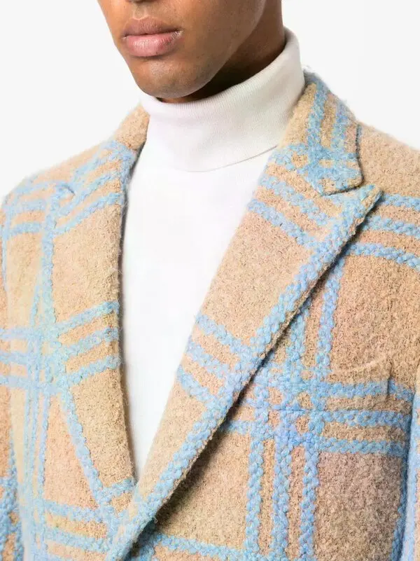 Philipp Plein Checked Single-breasted Coat