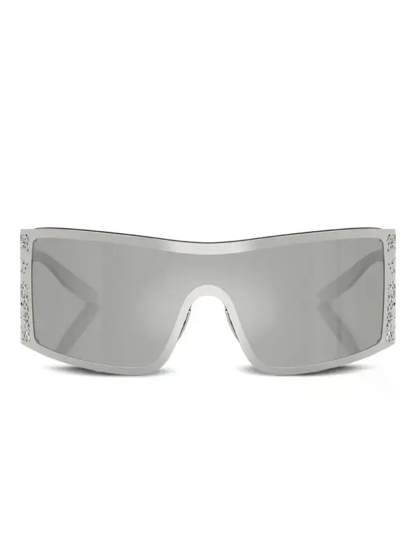 Dolce & Gabbana Shield-frame Sunglasses - Silver