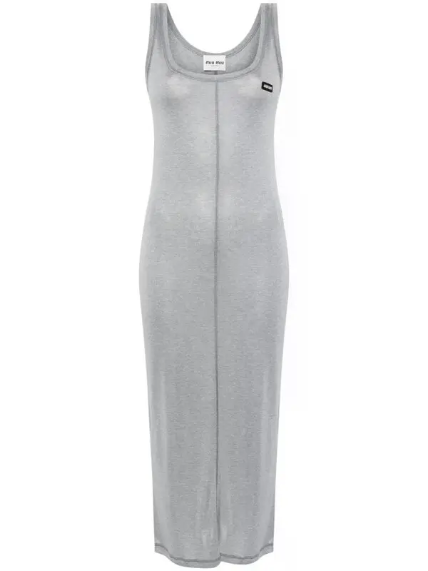 Miu Miu Logo-patch Dress