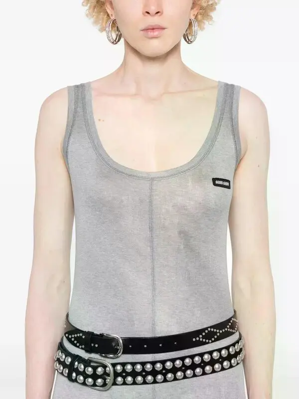 Miu Miu Logo-patch Dress