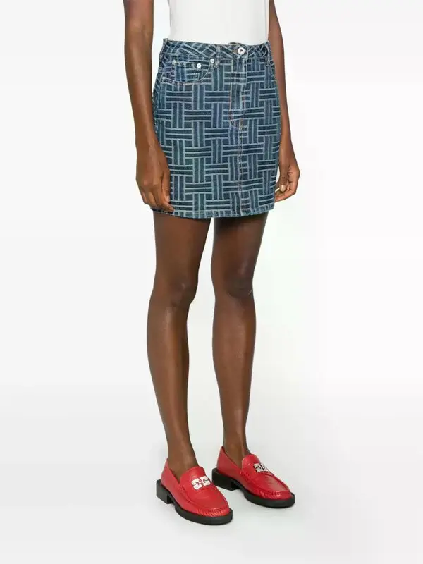 Kenzo Weave Mini Skirt