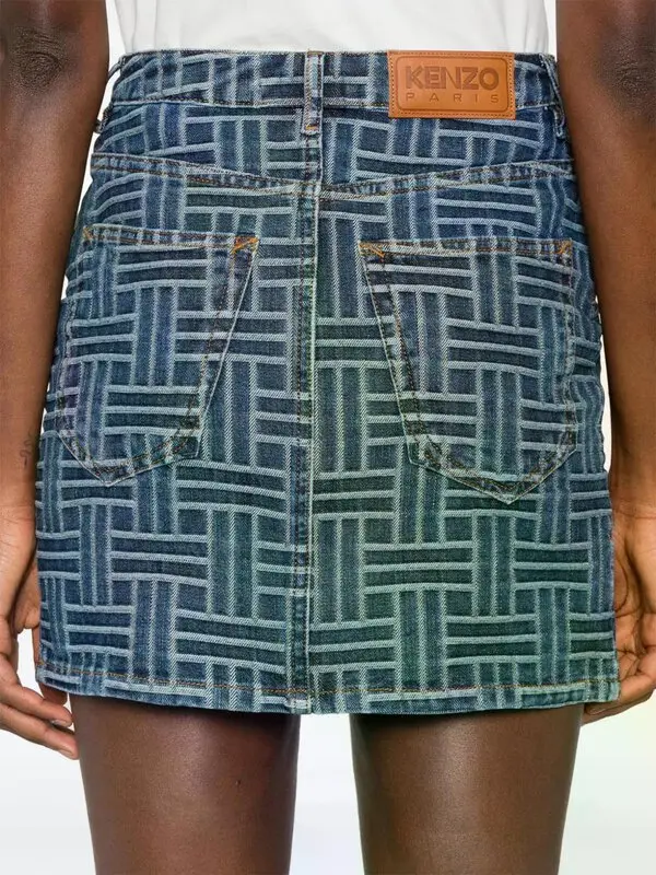 Kenzo Weave Mini Skirt