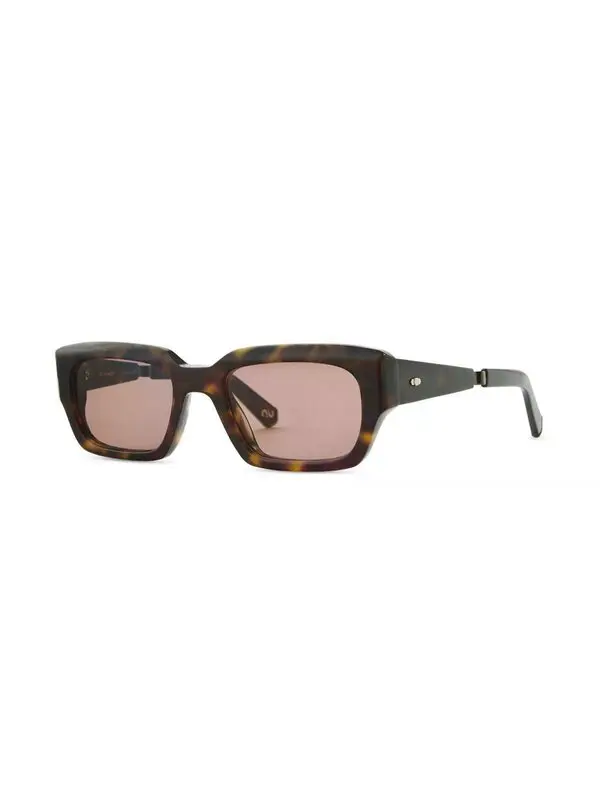 MR. LEIGHT Maverick S Rectangle-frame Sunglasses - Brown