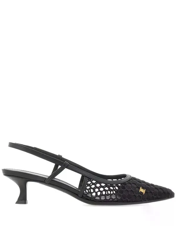FERRAGAMO 40mm Vara-appliqué Slingback Pumps