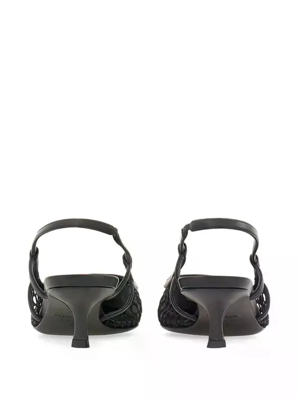 FERRAGAMO 40mm Vara-appliqué Slingback Pumps