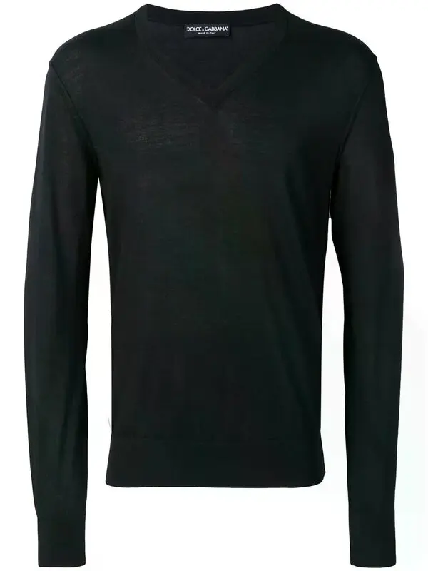 Dolce & Gabbana Knitted V-neck Jumper