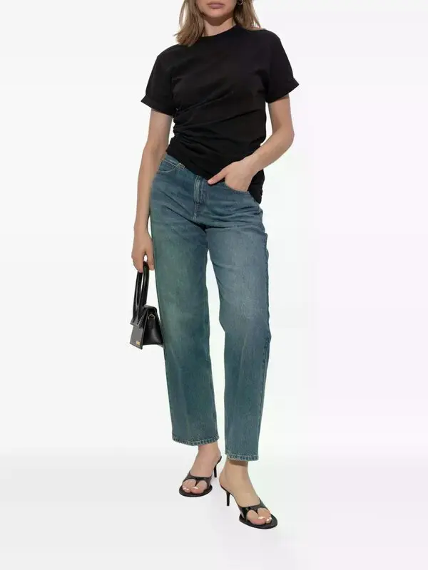 Victoria Beckham Washed Straight-leg Jeans
