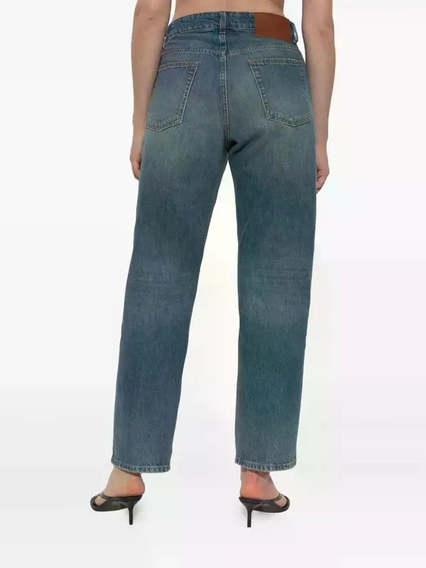 Victoria Beckham Washed Straight-leg Jeans