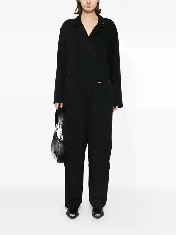 TEAM WANG DESIGN Long Sleeves Jumpsuit With Front Zip And Elasticated Waistband