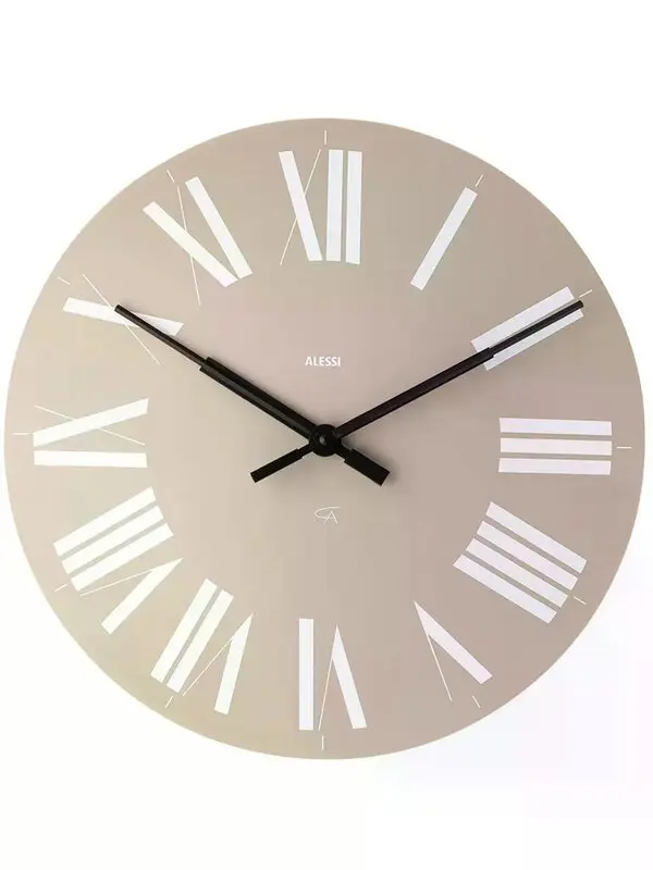 ALESSI Roman-numeral Clock - Grey