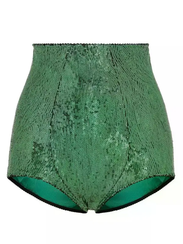 Dolce & Gabbana Sequin Culotte Briefs - Green