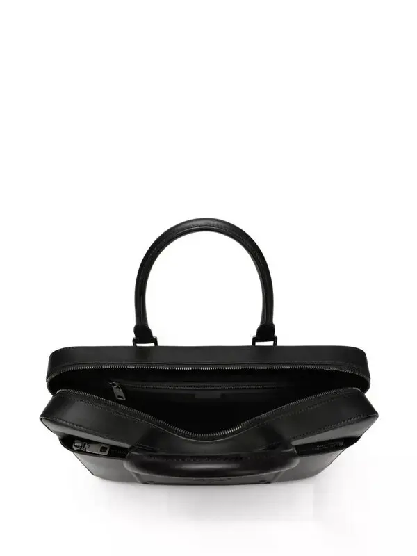 Dolce & Gabbana Logo-embossed Leather Laptop Bag