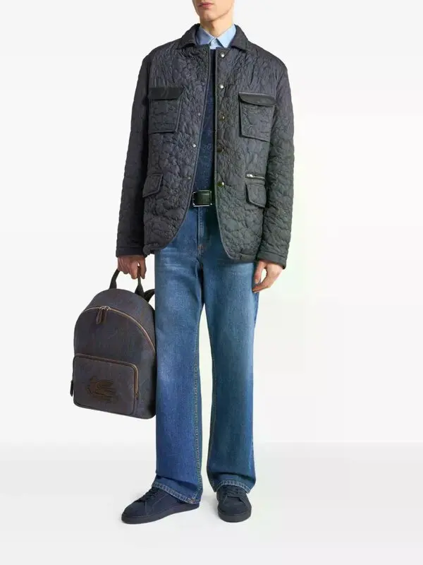 Etro Pegaso-embroidered Straight Leg Jeans