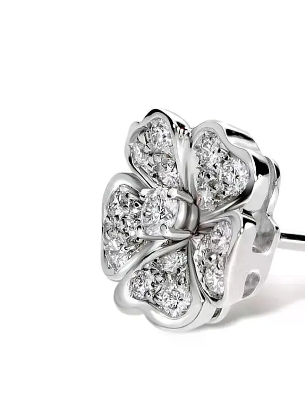 LEO PIZZO 18kt White Gold Flora Diamond Earrings