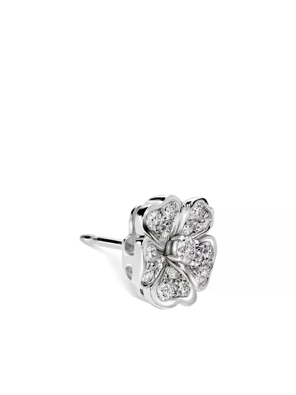 LEO PIZZO 18kt White Gold Flora Diamond Earrings