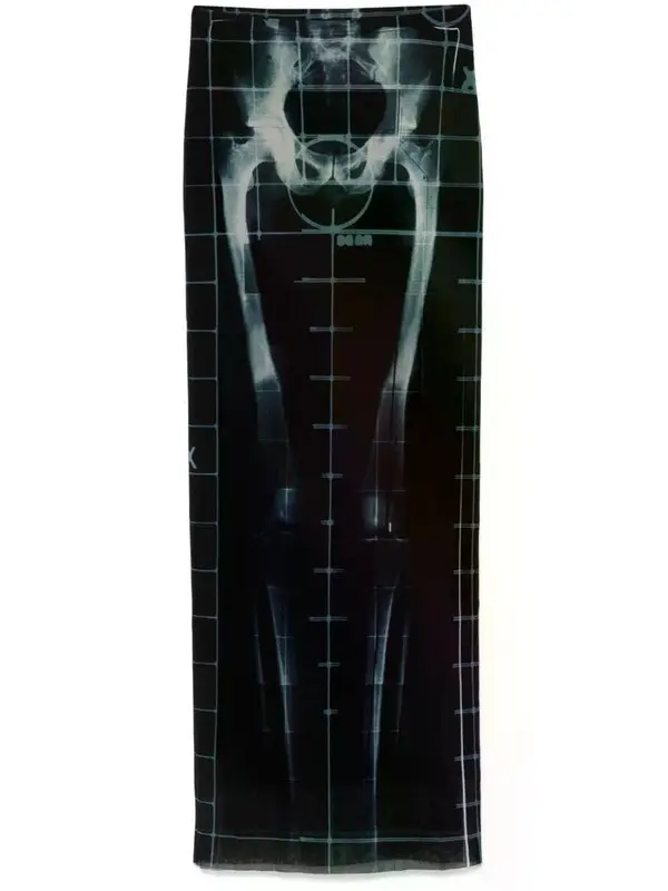 JEAN PAUL GAULTIER X-ray Maxi Skirt