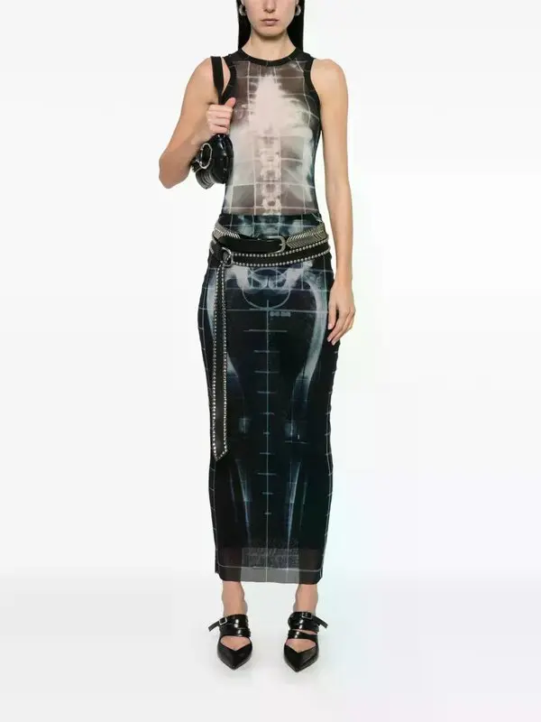 JEAN PAUL GAULTIER X-ray Maxi Skirt