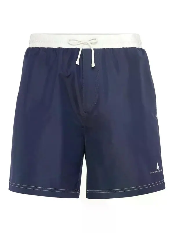 Brunello Cucinelli Logo-print Swim Shorts