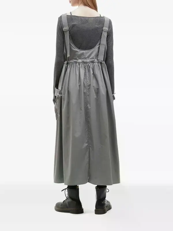 MUSIUM DIV. Logo-patch Midi Dress - Grey