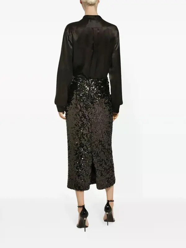 Dolce & Gabbana Satin Bow Detail Shirt