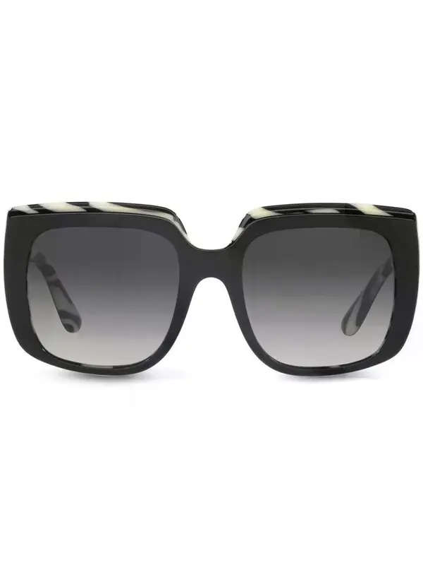 Dolce & Gabbana Zebra-print Detail Sunglasses