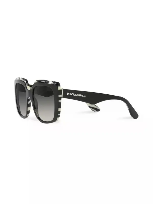 Dolce & Gabbana Zebra-print Detail Sunglasses