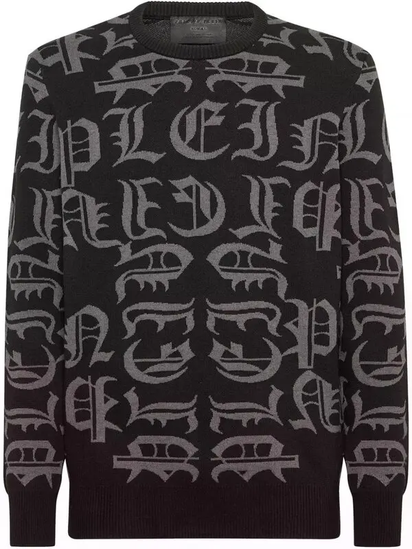 Philipp Plein Logo-intarsia Sweater