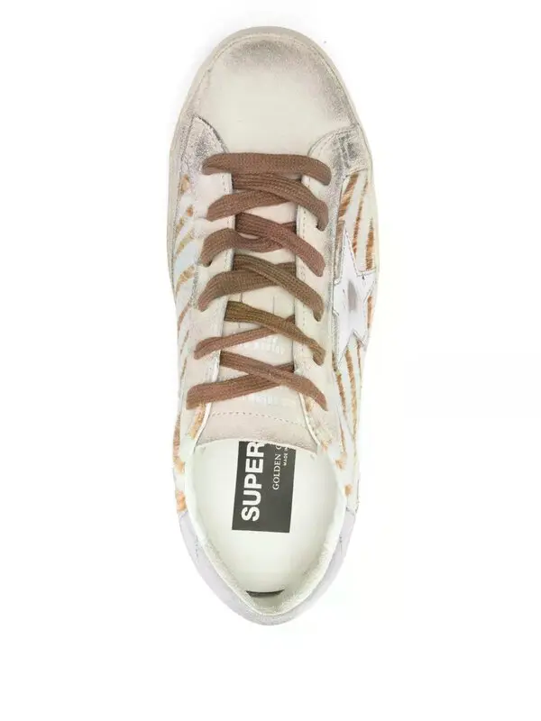 GOLDEN GOOSE Super-star Lace-up Sneakers - Neutrals