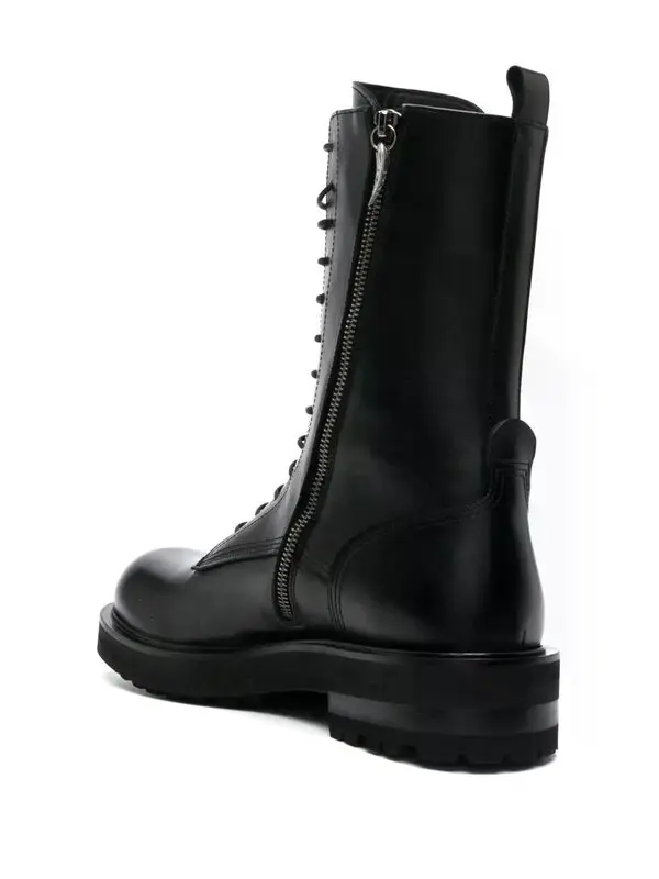 Roberto Cavalli Logo-plaque Leather Boots