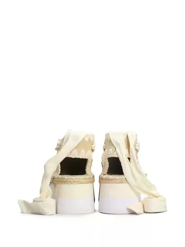Mou Miu Miu Logo Lettering Espadrilles