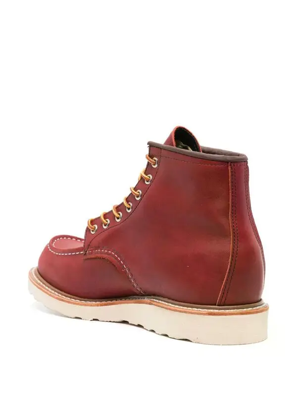Red Wing Moc Ankle Boots - Red