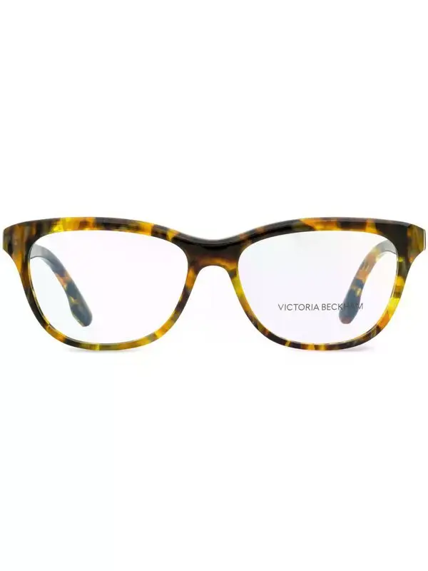 Victoria Beckham Rectangle-frame Glasses - Brown