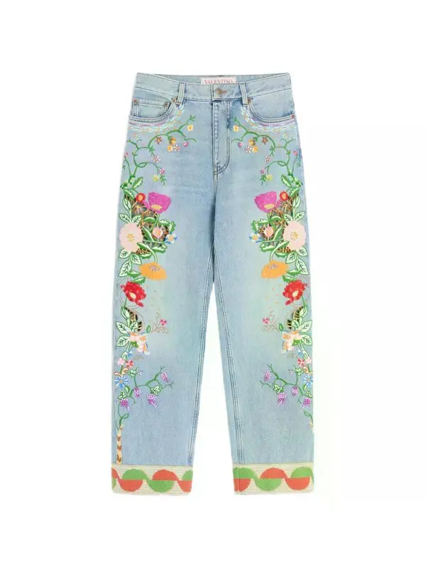 Valentino Garavani Embroidered Jeans