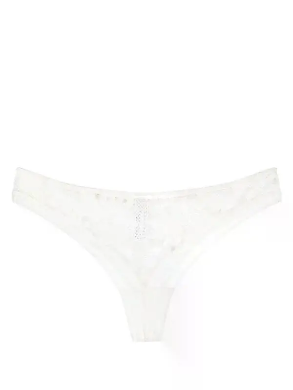 ERES Voile Tanga Lace Briefs - White